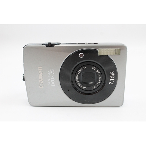 A Canon IXUS 75 7.1mp CCD sensor compact digital camera