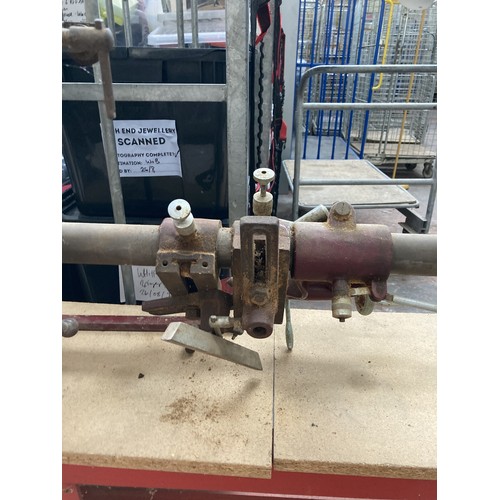 A combination woodturning lathe with fitted Gryphon B.S. 2048 motor