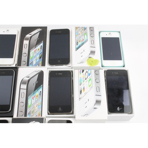 Ten boxed Apple iPhones to include, 4, 4S, 3GS etc.