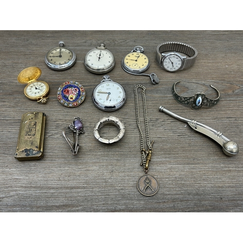 Thirteen various items to include micro mosaic brooch, 19th century ...