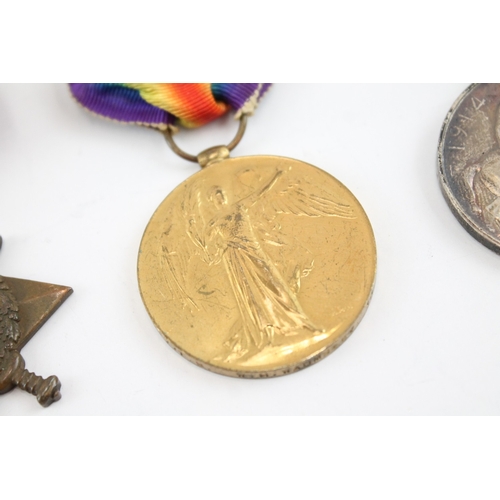 A WWI medal trio presented to 2177T.S. W.H. Waumsley T.R. R.N.R.