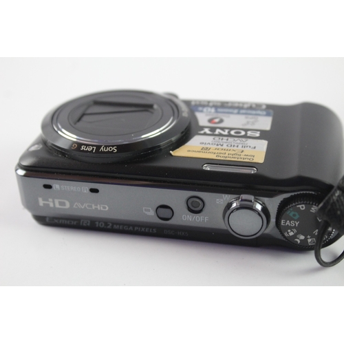 A Sony Cyber-shot DSC-HX5 10.2mp BSI-CMOS sensor compact digital camera