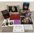 Thirteen items of memorabilia (Hammer Horror) to include signed black ...