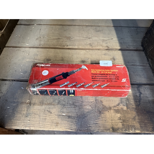 A cased Snap-On YAKS32A gas soldering auto-ignition multi kit
