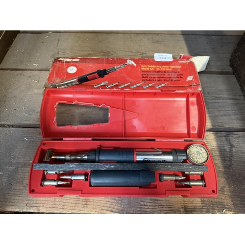 A cased Snap-On YAKS32A gas soldering auto-ignition multi kit