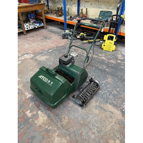 An Atco Balmoral 17SK petrol mower with Kawasaki engine, grass ...