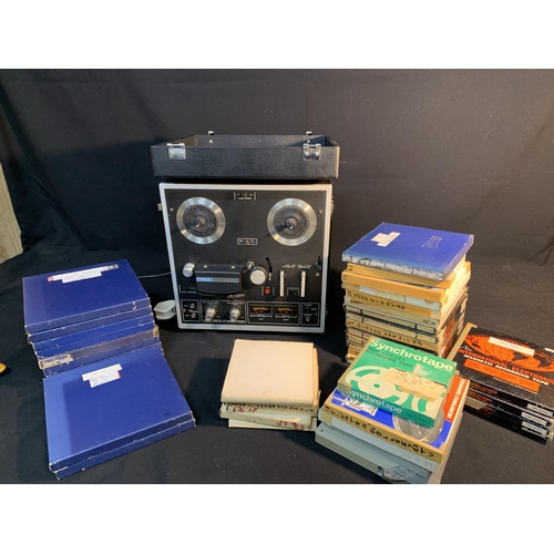 AKAI 1712L four track tape player, together with Frank Sinatra, Sammy ...