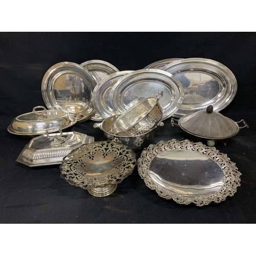 Large quantity vintage silver plated ware
