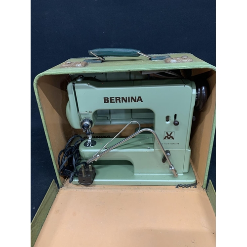 Vintage Bernina cased sewing machine with lead