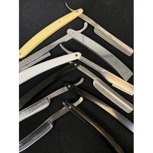 Box of six cut throat razors