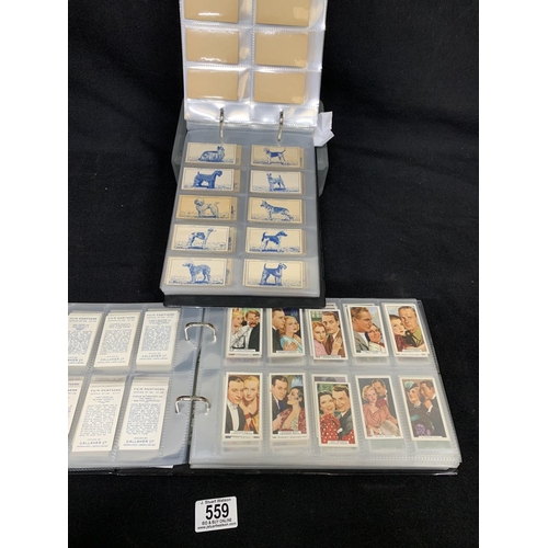 Full album of Turf Cigarette Cards and full album of assorted film star ...