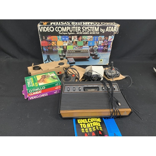 Atari Video computer system and 3 games