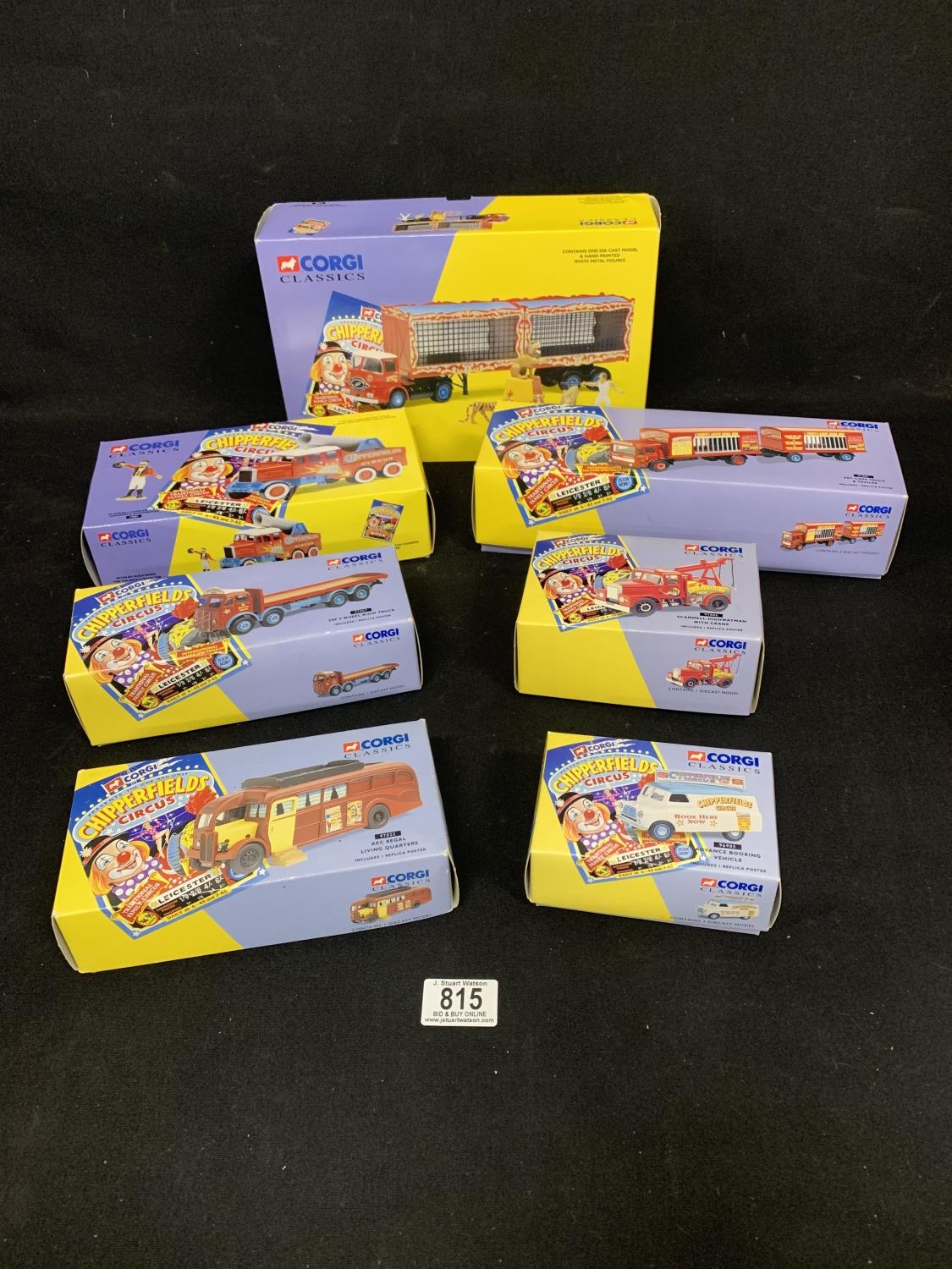 Seven boxed Corgi Classics, Chipperfields Circus models
