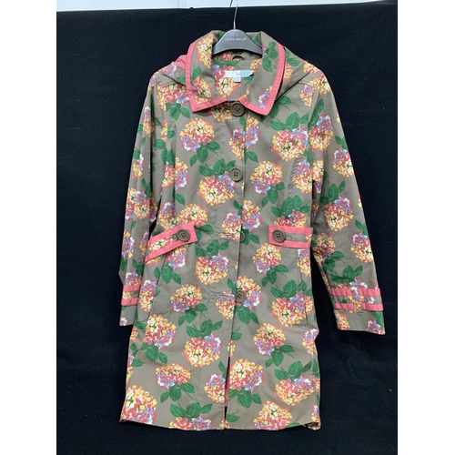 Boden floral raincoat size 14