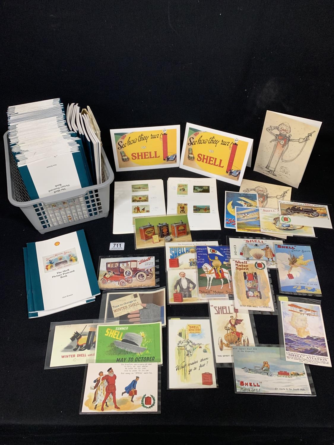 15 Original Shell Postcards plus quantity of copies of The Shell ...
