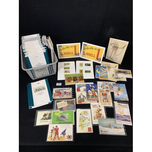 15 Original Shell Postcards plus quantity of copies of The Shell ...