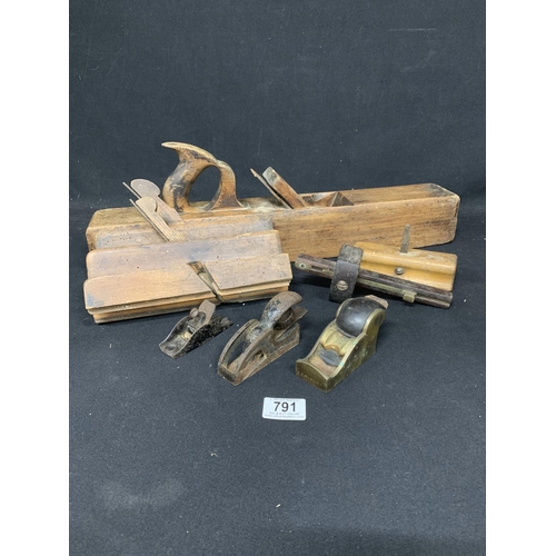 A small bronze Chariot Plane length 3 3/8", Preston Rabett Plane, Block ...