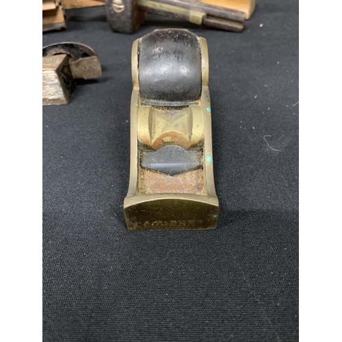 A small bronze Chariot Plane length 3 3/8", Preston Rabett Plane, Block ...