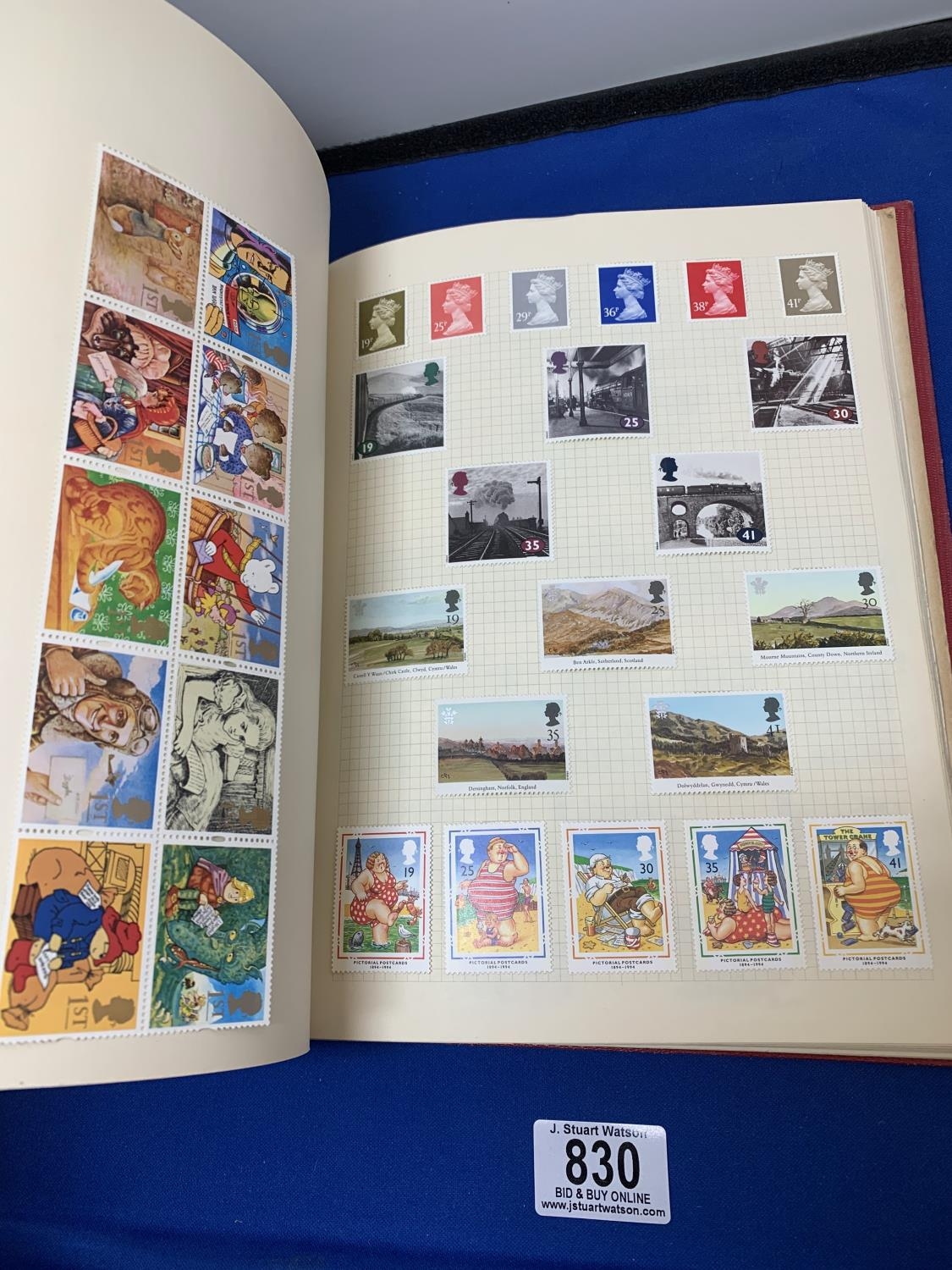 An extensive GB Stamp Album comprising 75 pages full of mostly mint ...