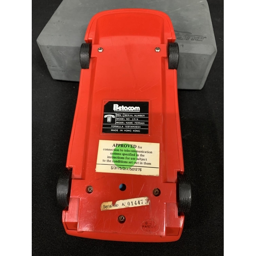 Betacom red Ferrari telephone, length 23cms