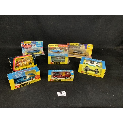 7 boxed original Corgi models