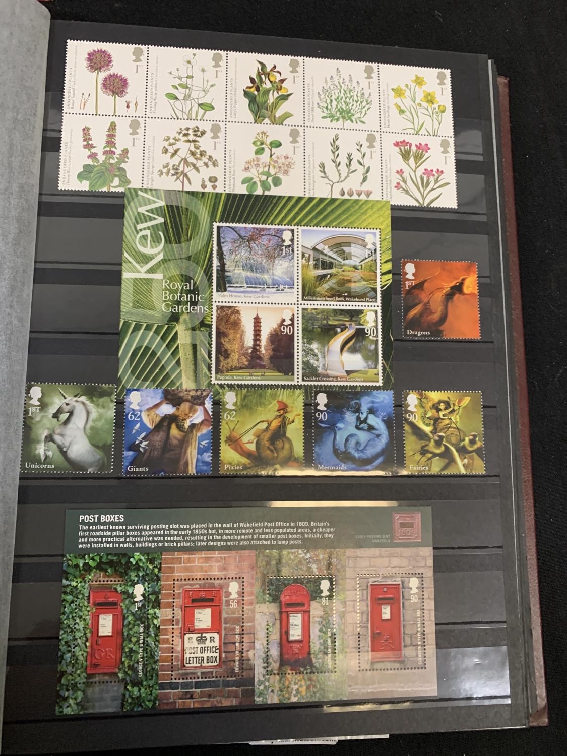 Three Stamp Albums of Mint Stamps and two part stamp albums (on rhs)