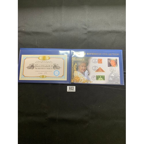 Benham Specialist Gold Sovereign Cover 1976 QEll 75th Birthday Tribute