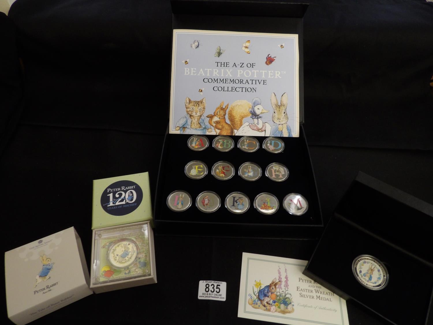 Westminster A-Z of Beatrix Potter Coin Collection, Royal Mint 1 oz ...