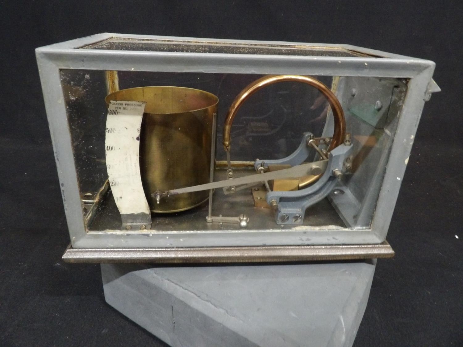 Antique 1920's 'Budenberg Gauge' Bourdon Tube Barograph Chart Pressure ...