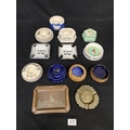 13 Vintage branded Ashtrays of interest