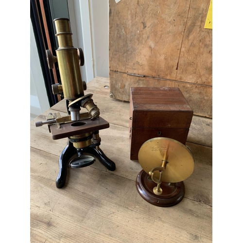 Boxed Scientific instrument marked Thomas Jones 62 Charing Cross and ...