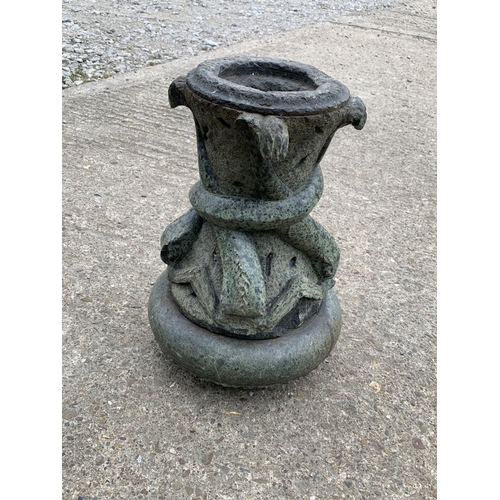 Carved Granite ? Base in 2 sections