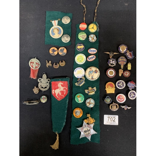 Collection of assorted badges