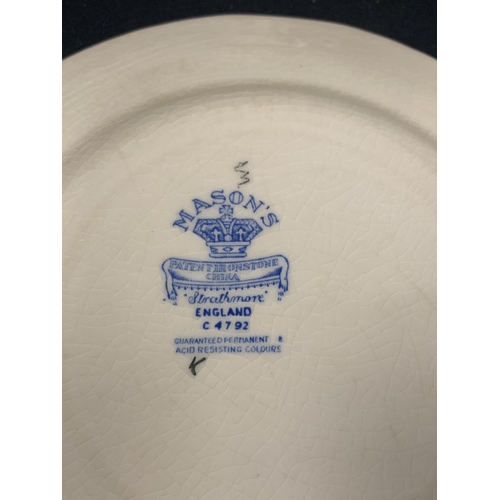 Masons Ironstone Strathmore, tea, coffee and dinnerware, 45 pieces