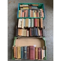 3 trays vintage books