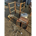 Leak teak cased receiver, pair of Wharfedale speakers, folding stool ...