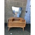 A mid century g plan light oak dressing table