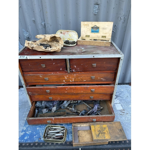 Engineers cabinet and contents