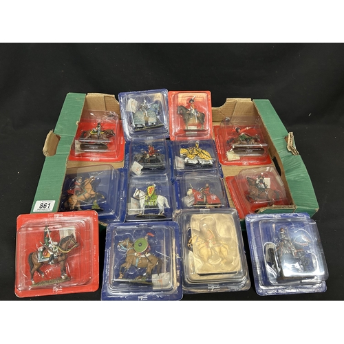 Collection of 14 boxed Del Prado Cavalry Men Figures