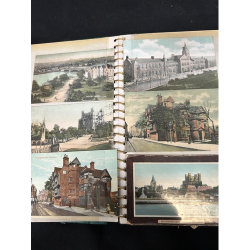 Two albums of vintage Postcards, mostly Rochester, Chatham & Gillingham ...
