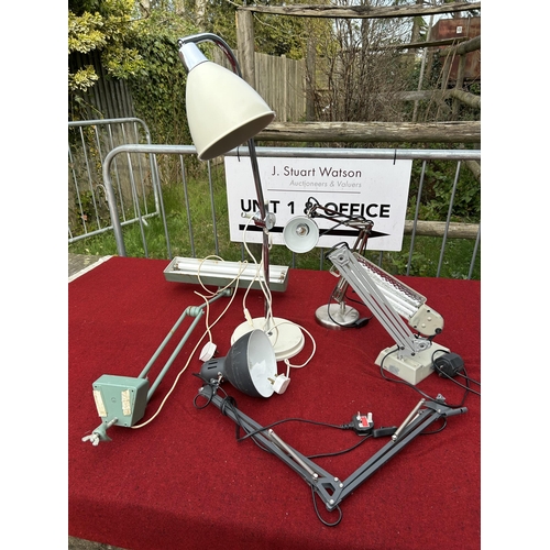 5 desk/work lamps