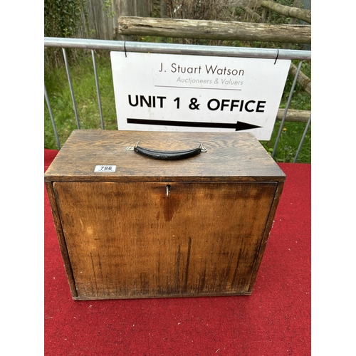 Engineers Cabinet with key and contents 46 x 22 x 38 cms