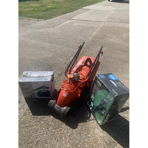 Flymo, pressure washer and blower vacuum