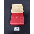 Omega red watch box with outer box (a/f)