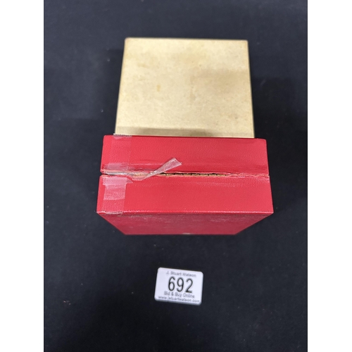 Omega red watch box with outer box (a/f)