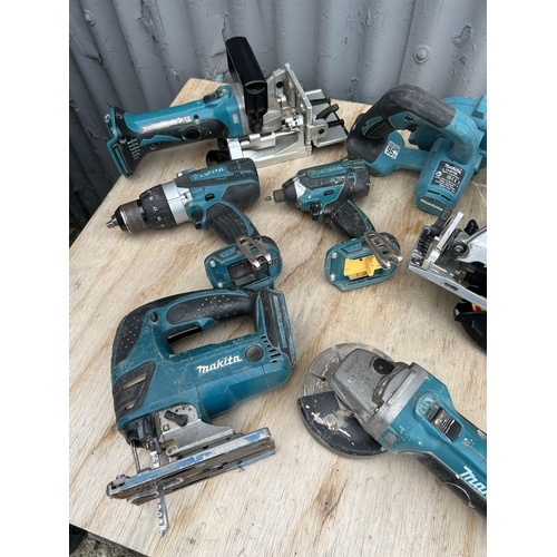 Makita Cordless Kit comprising 9 Nine Tools with charger and batteries ...