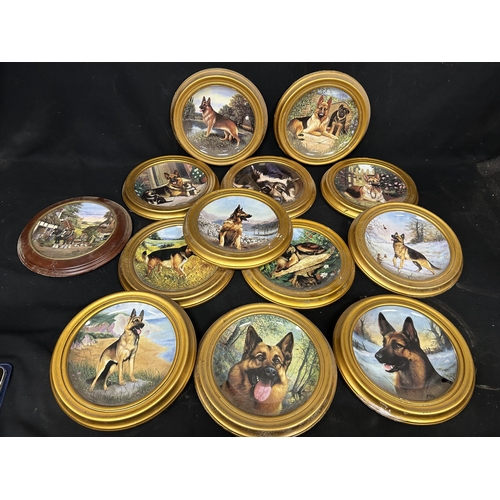 Collection of 12 framed Danbury Mint Plates celebrating The German ...