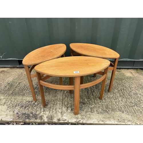 A set of three Nathan teak occasional tables