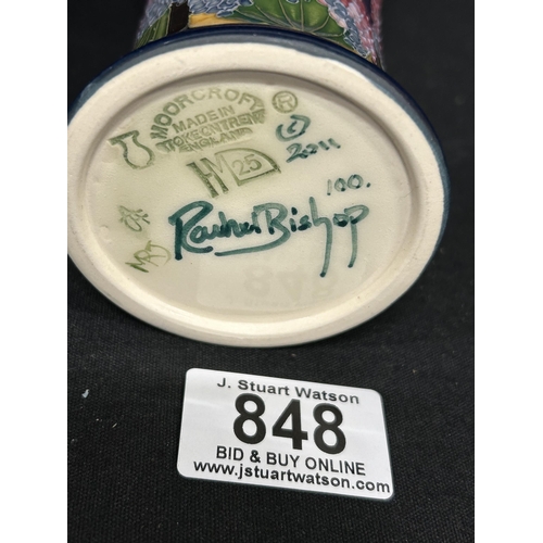 Moorcroft Provence, 121/10, numbered 100, signed Rachel Bishop, height ...