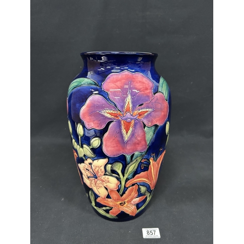 Moorcroft Tiger Lily, large vase, Limited Edition 68/150, signed Rachel ...